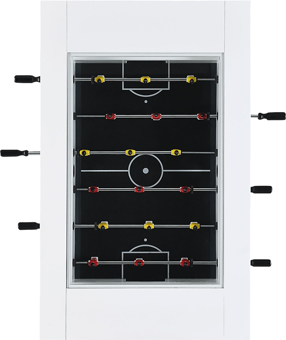 Peekskill White Foosball Gaming Table - Rooms To Go