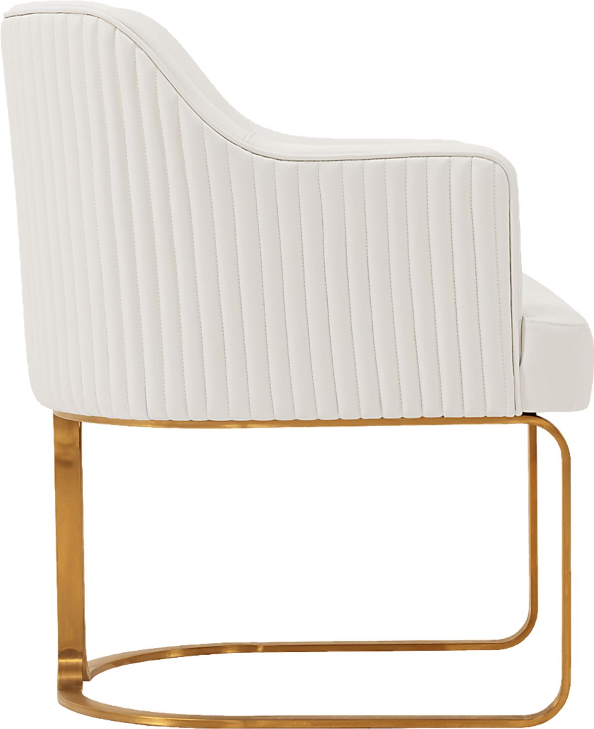 Pegan Cream Beige Leatherette Arm Chair | Rooms to Go