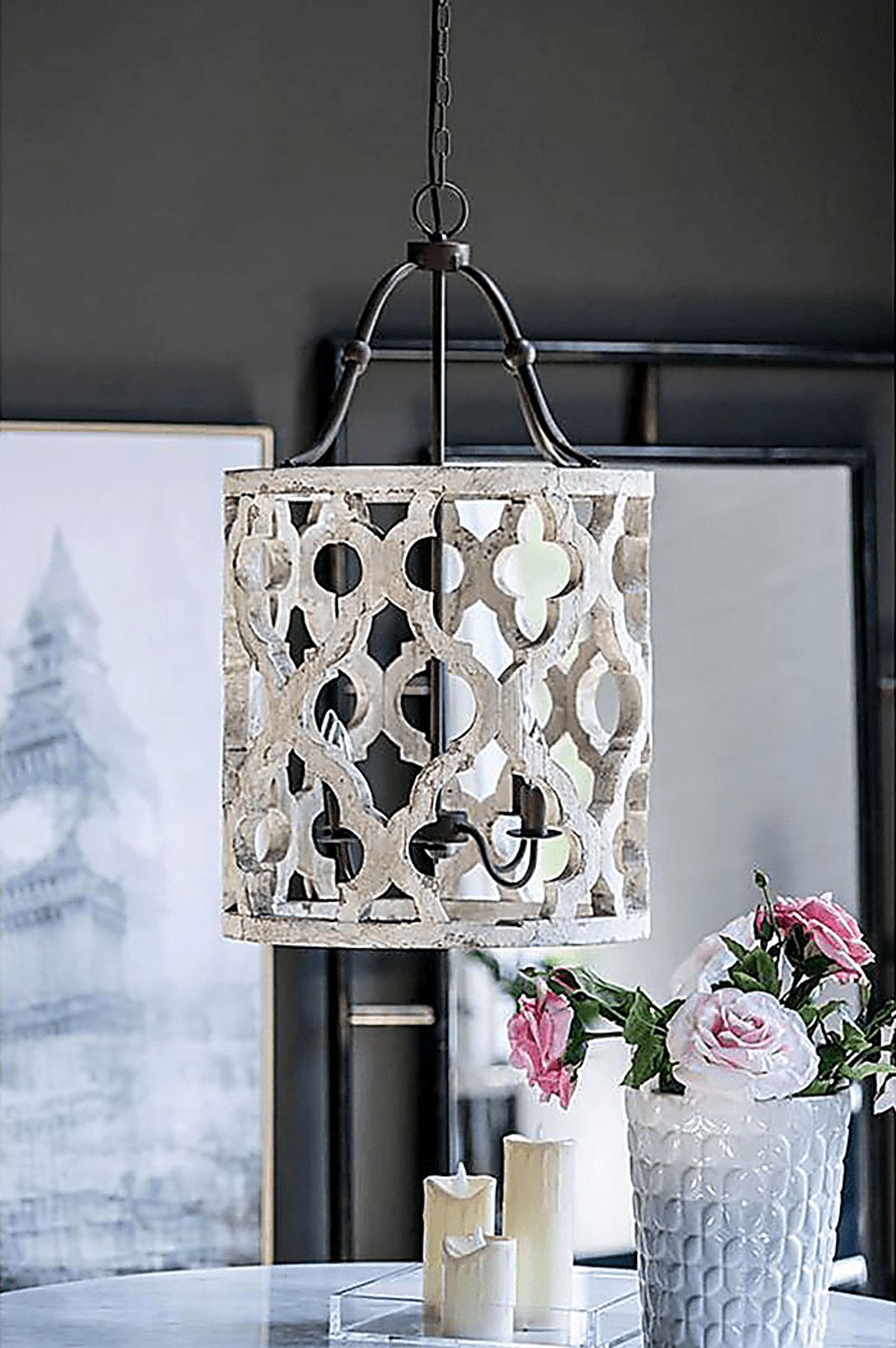 Peking Point White Chandelier | Rooms to Go