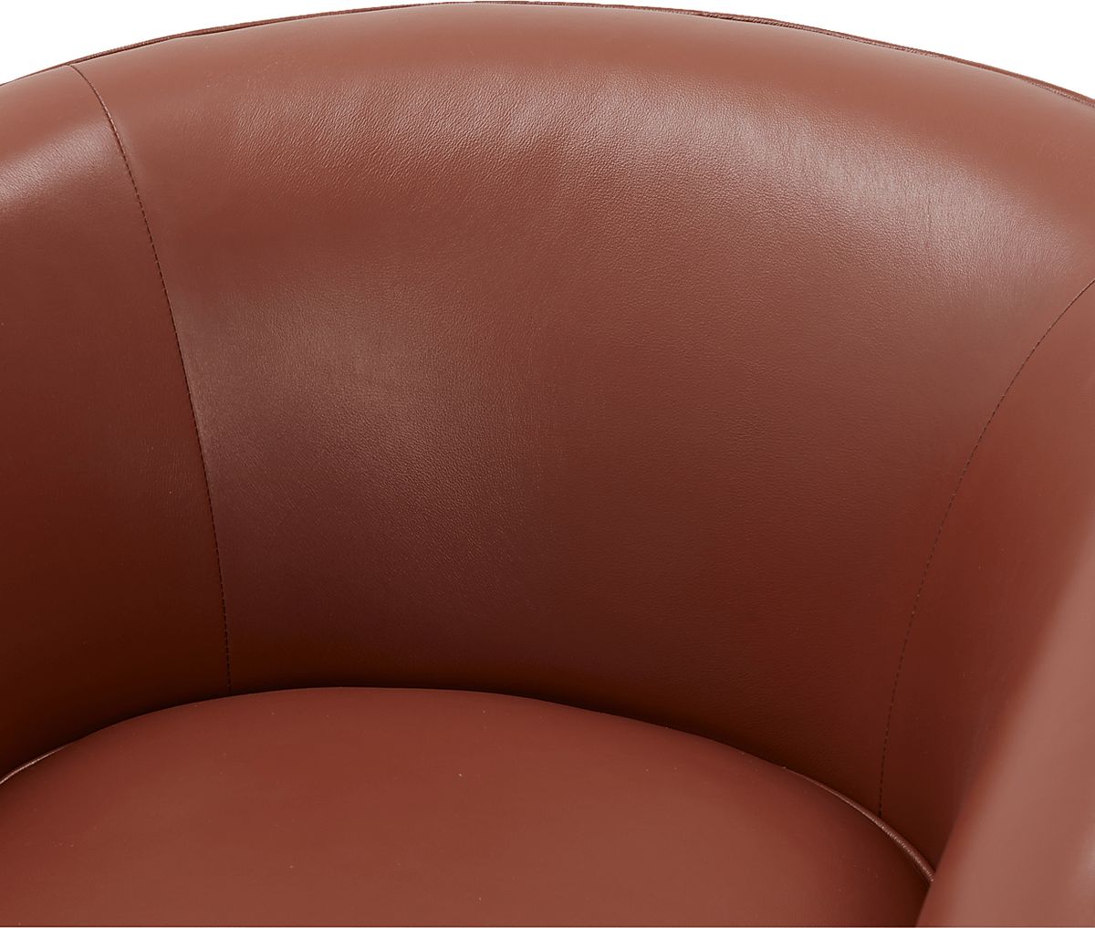 Penasco Camel Brown Leather Swivel Accent Chair | Rooms to Go