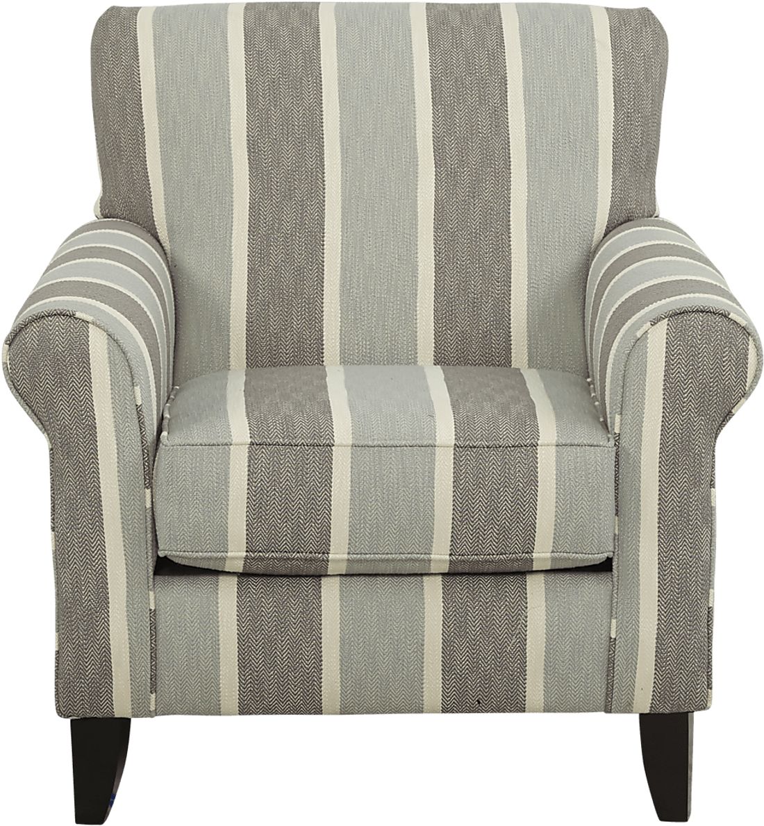 Pennington Blue Striped Accent Chair - Rooms To Go