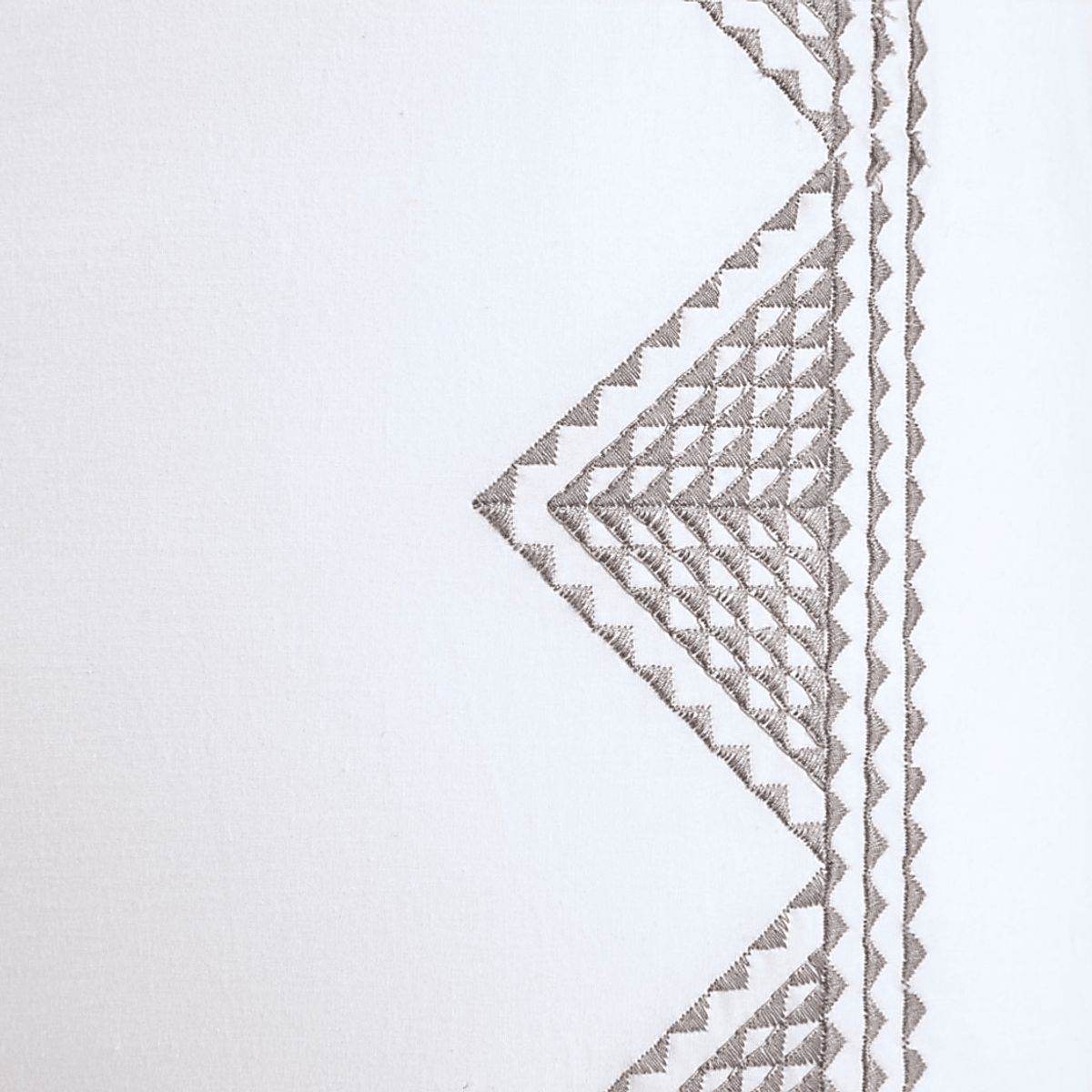 Pentire White Cotton Fabric Euro Sham | Rooms to Go