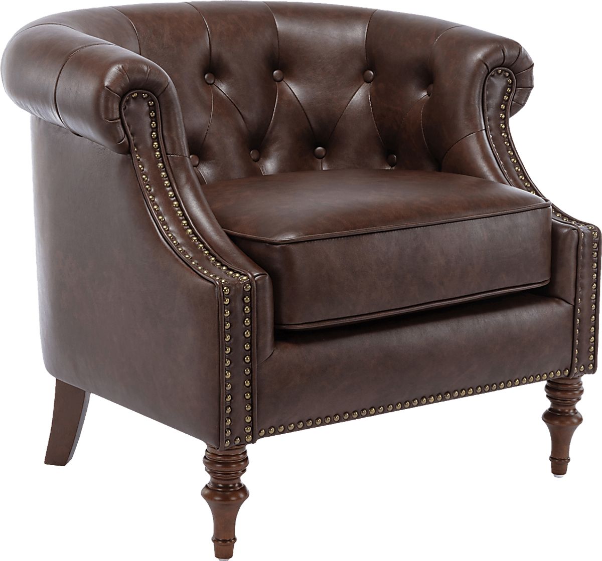 Pentro Brown Polyester,Polypropylene Fabric Accent Chair | Rooms to Go