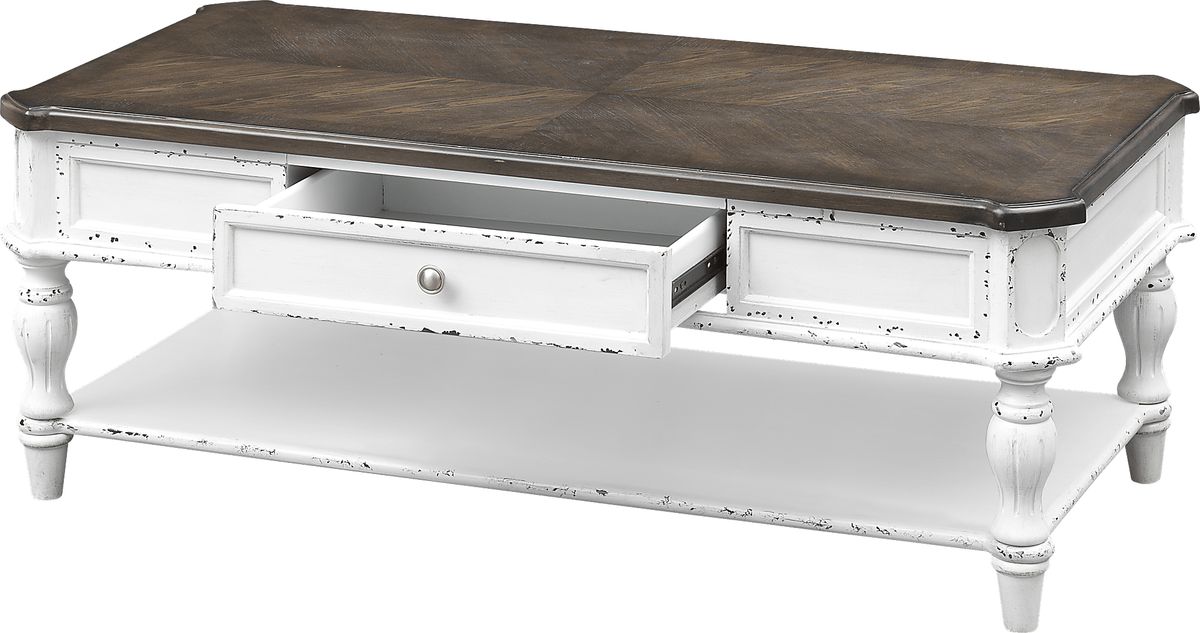 Pepperwood White Colors,White Cocktail Table | Rooms to Go