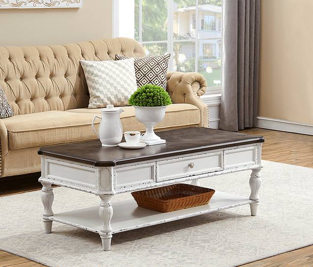 Pepperwood White Colors,White Cocktail Table | Rooms to Go