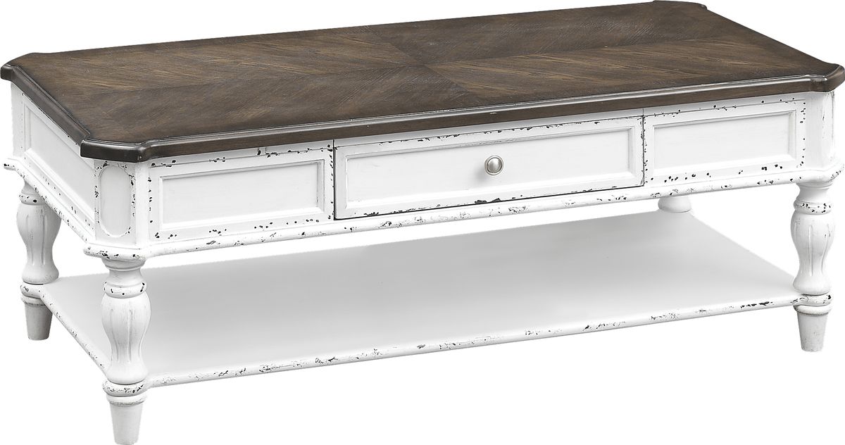 Pepperwood White Colors,White Cocktail Table | Rooms to Go