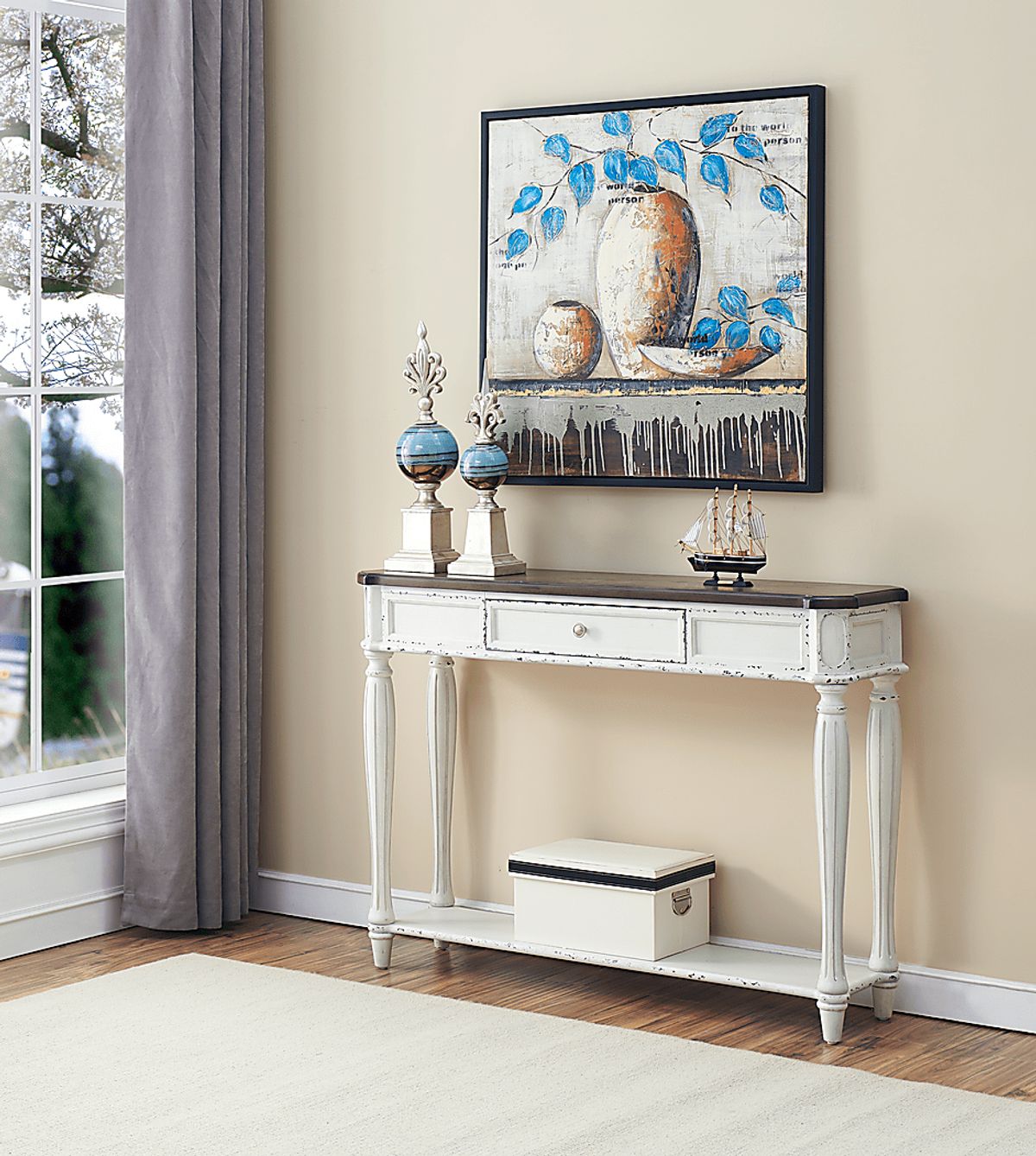 Pepperwood White Colors,White Sofa Table | Rooms to Go