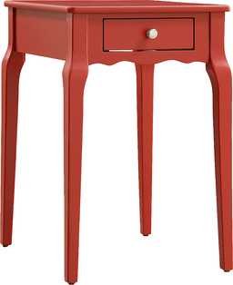 Percel Red Colors Accent Table | Rooms to Go