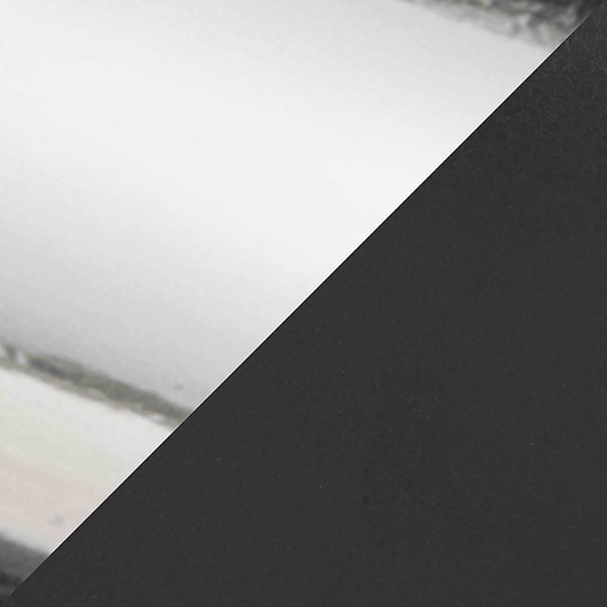 Percivale IV Chrome Metal Black Polyurethane Fabric Adjustable Height ...