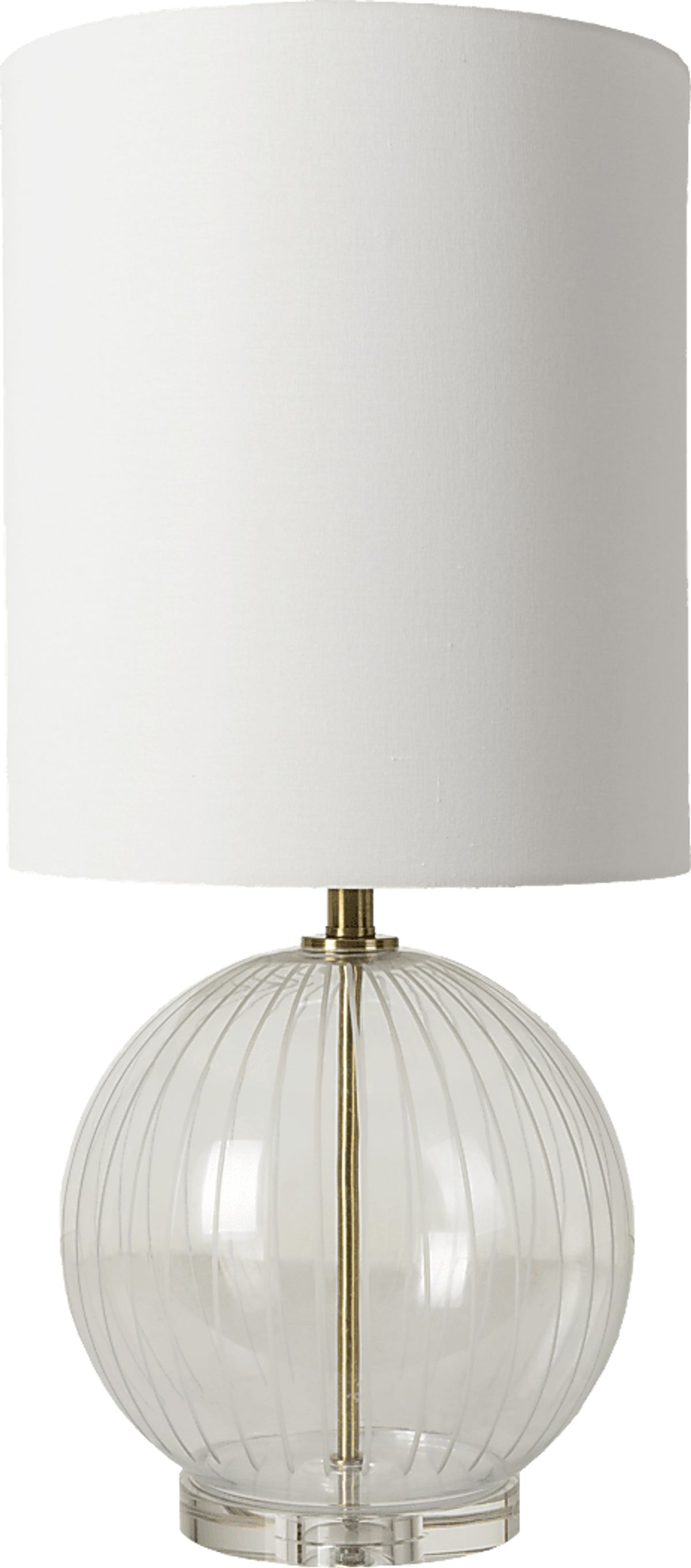 Perra Hills Clear White Table Lamp | Rooms to Go