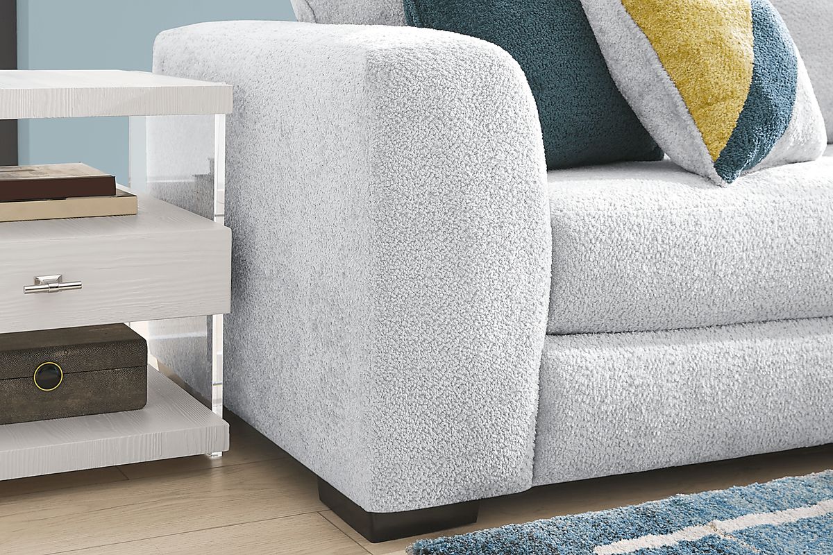 Perry Gray Woven 2 Pc Right Chaise Sectional Arm | Rooms to Go