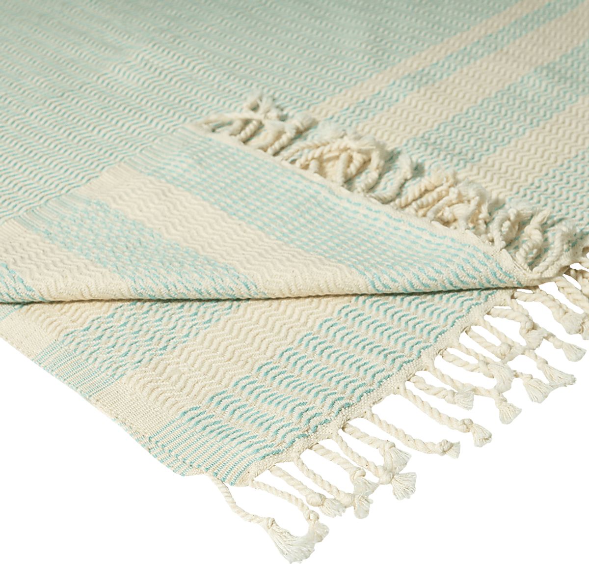 Petalwell Turquoise Blue Throw Blanket | Rooms to Go