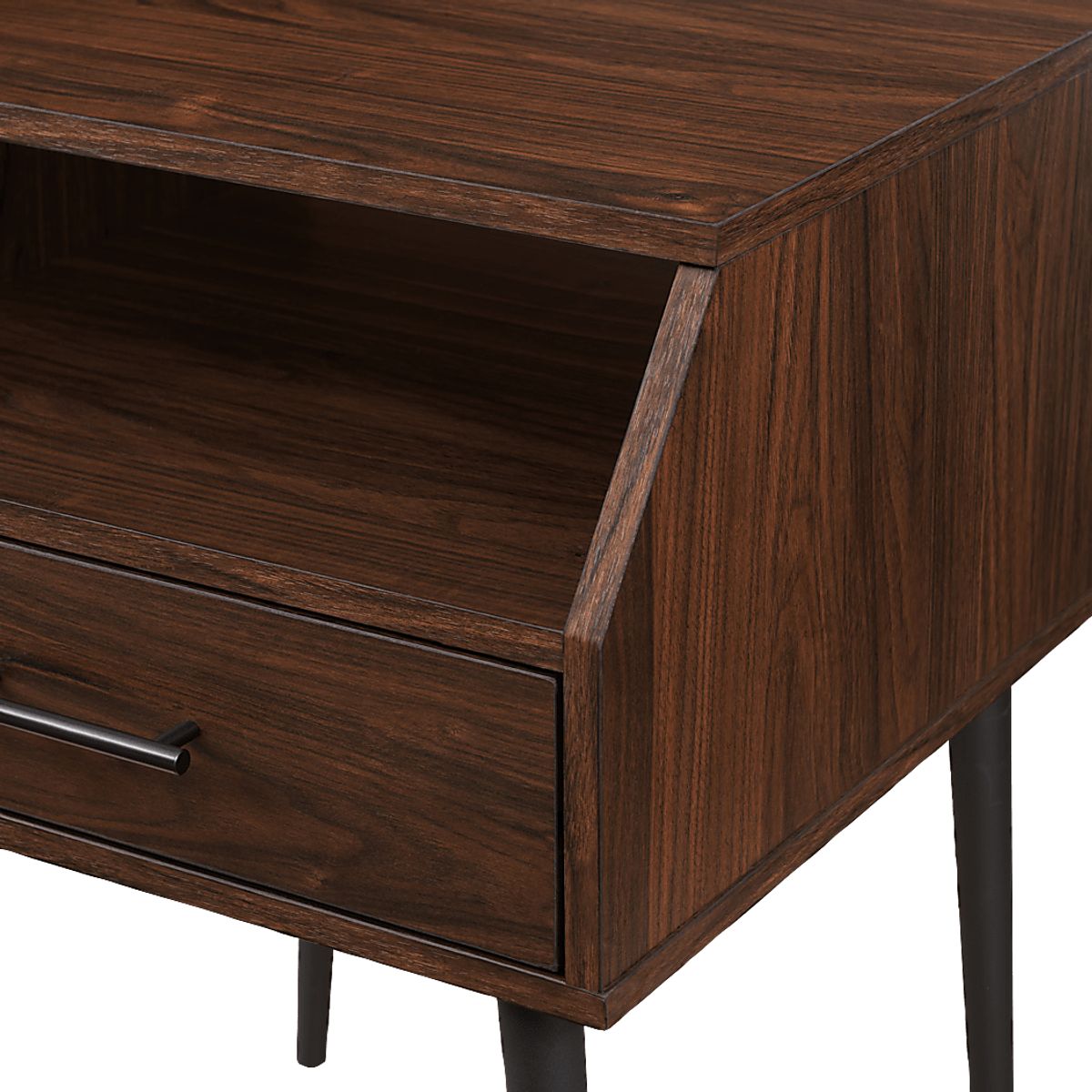 Pincay Walnut Dark Wood End Table | Rooms to Go