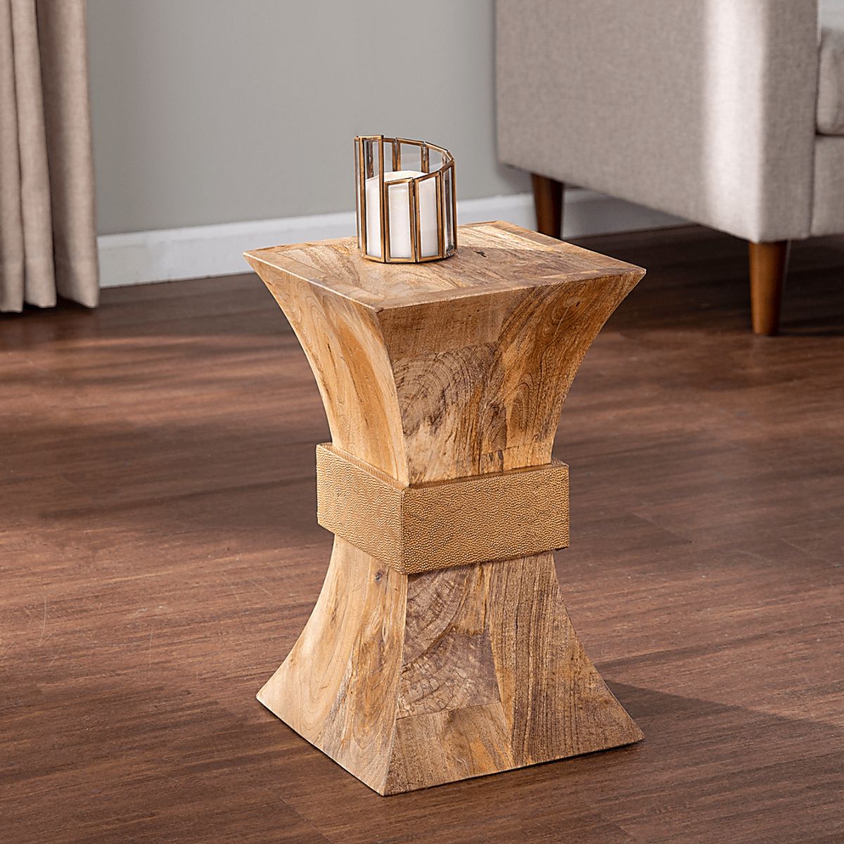 Pitcairn Beige Colors,Light Wood,White Side Table | Rooms to Go