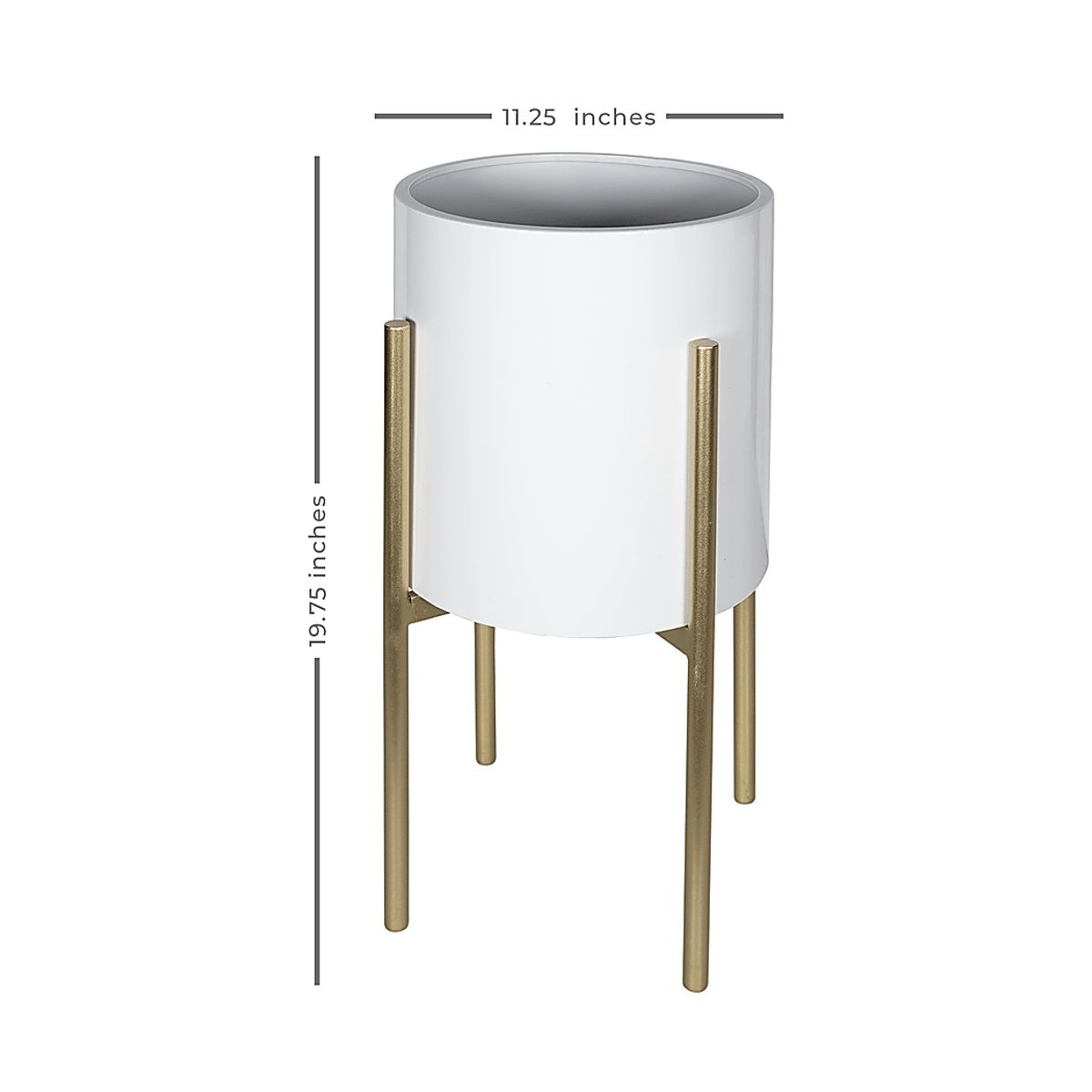 Plaag White Plant Stand | Rooms to Go