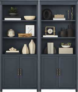 Planefield 2 Pc Blue Colors Bookcase Set | Rooms to Go