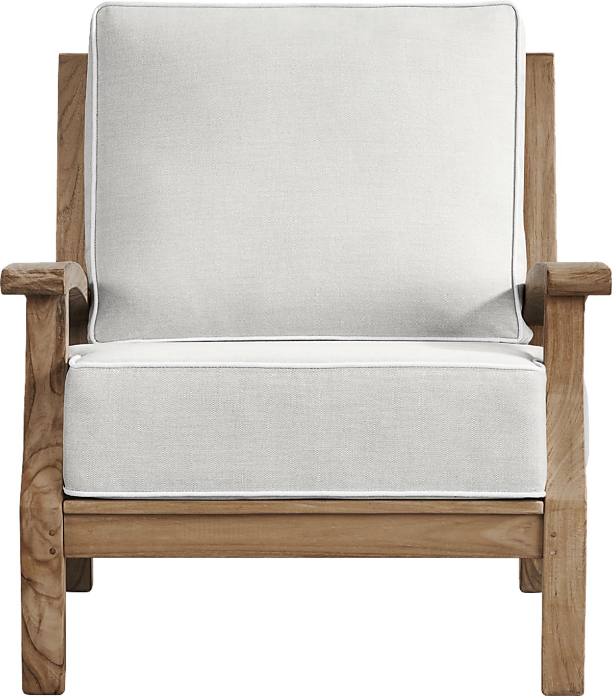 Pleasant Bay Tan Light Wood Dove Beige,Gray Teak Outdoor Chair | Rooms ...