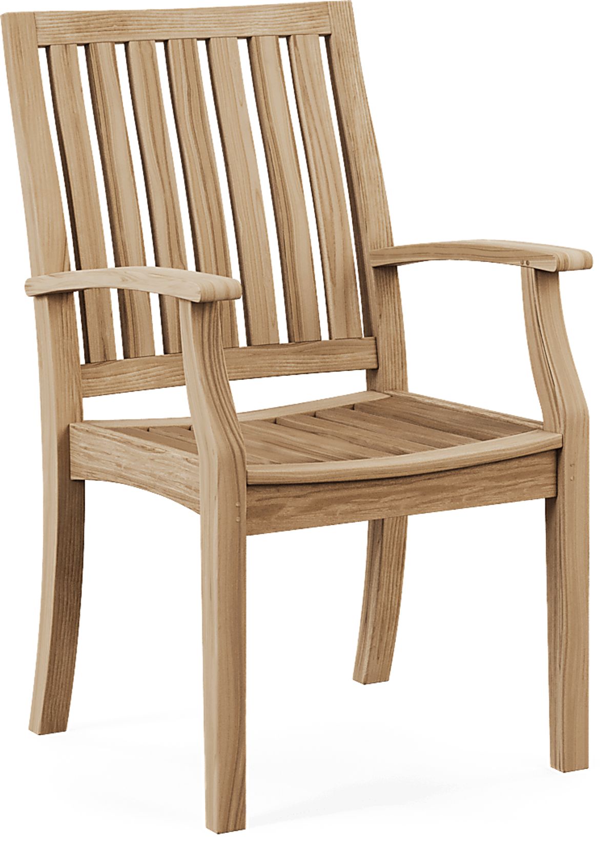 Pleasant Bay 9 Pc Tan Light Wood Teak Outdoor Dining Set With Slat Back ...
