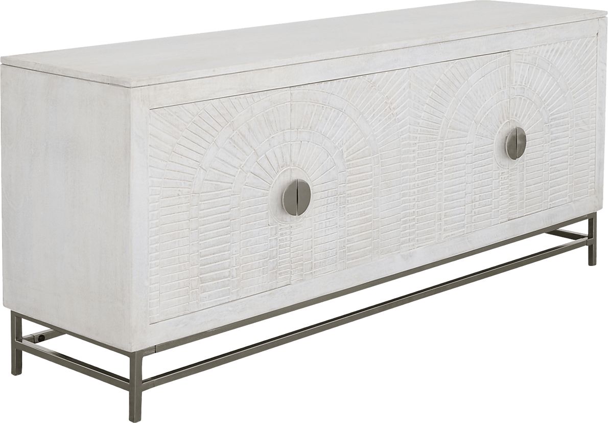 Plyley White Colors,White Credenza - Rooms To Go