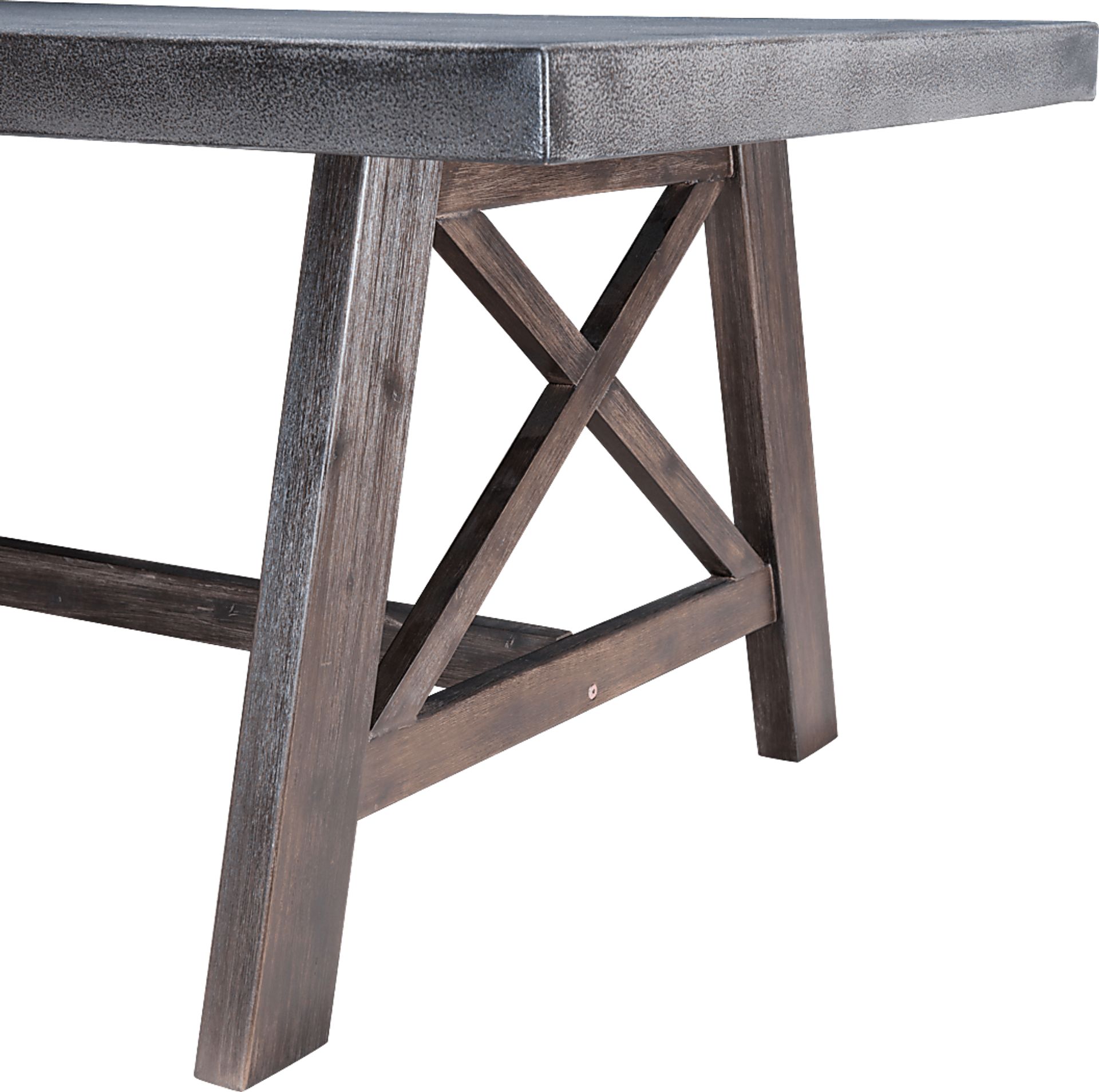 Pondfield Cove Gray Wood Outdoor Dining Table | Rooms to Go