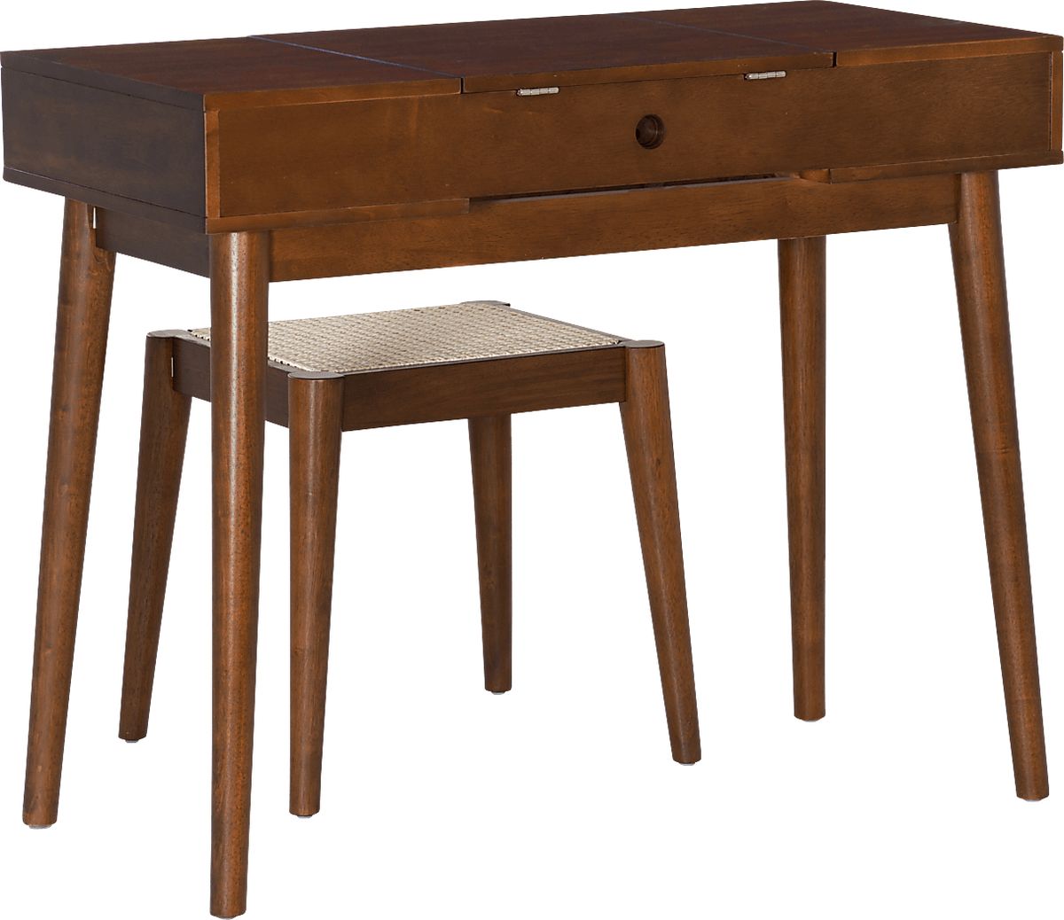 Portsher Brown Dark Wood Vanity Set | Rooms to Go