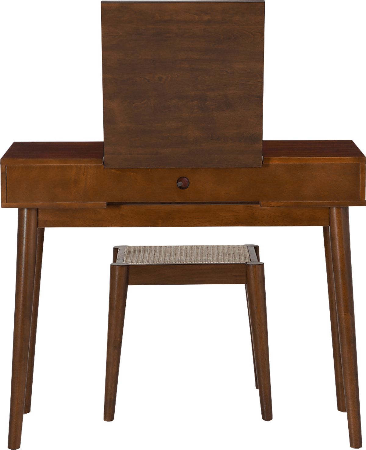 Portsher Brown Dark Wood Vanity Set | Rooms to Go