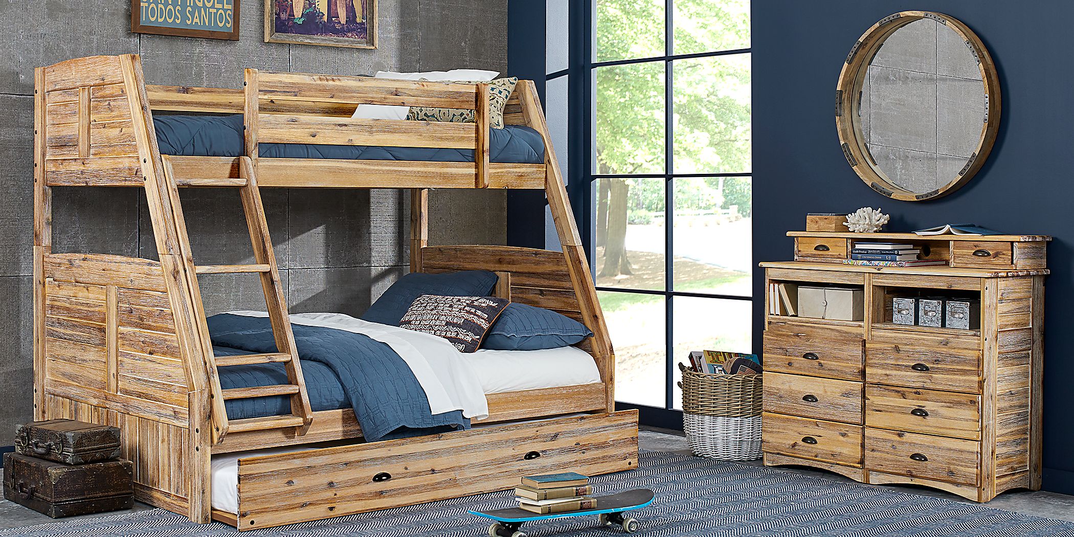 Portside Sand Twin/Full Bunk Bed - Rooms To Go