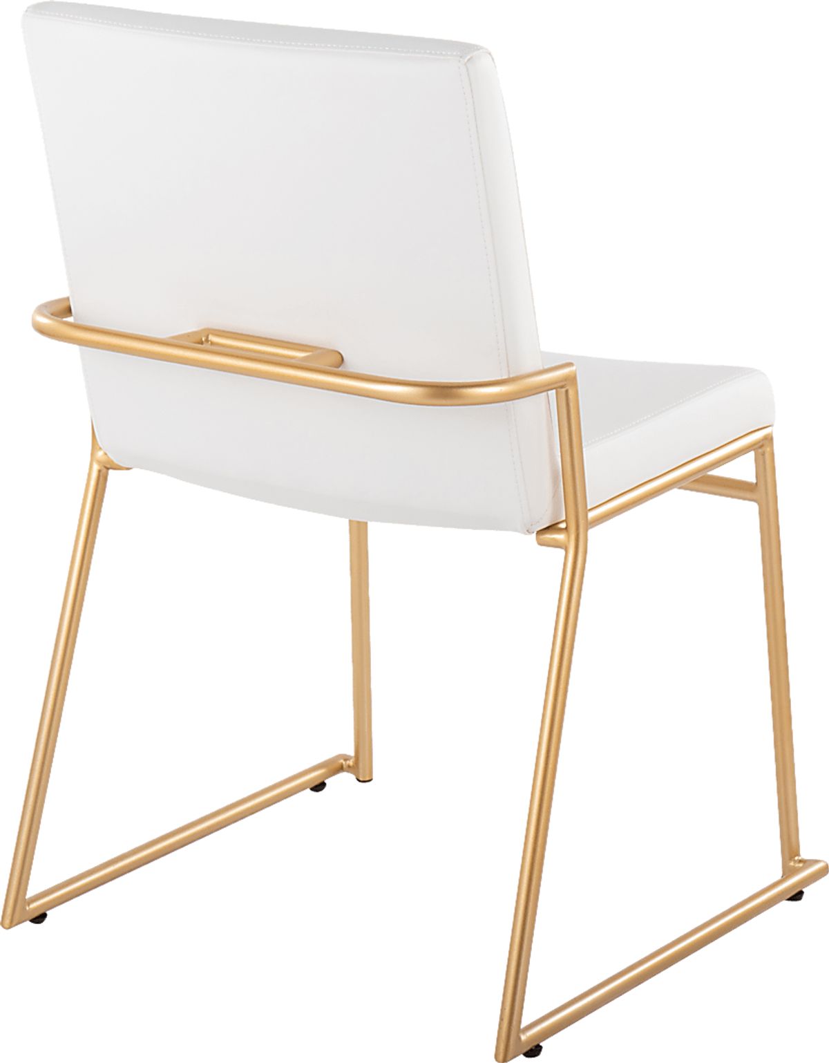 Powhatan I White Colors,White Polyurethane Fabric Dining Chair, Set Of ...
