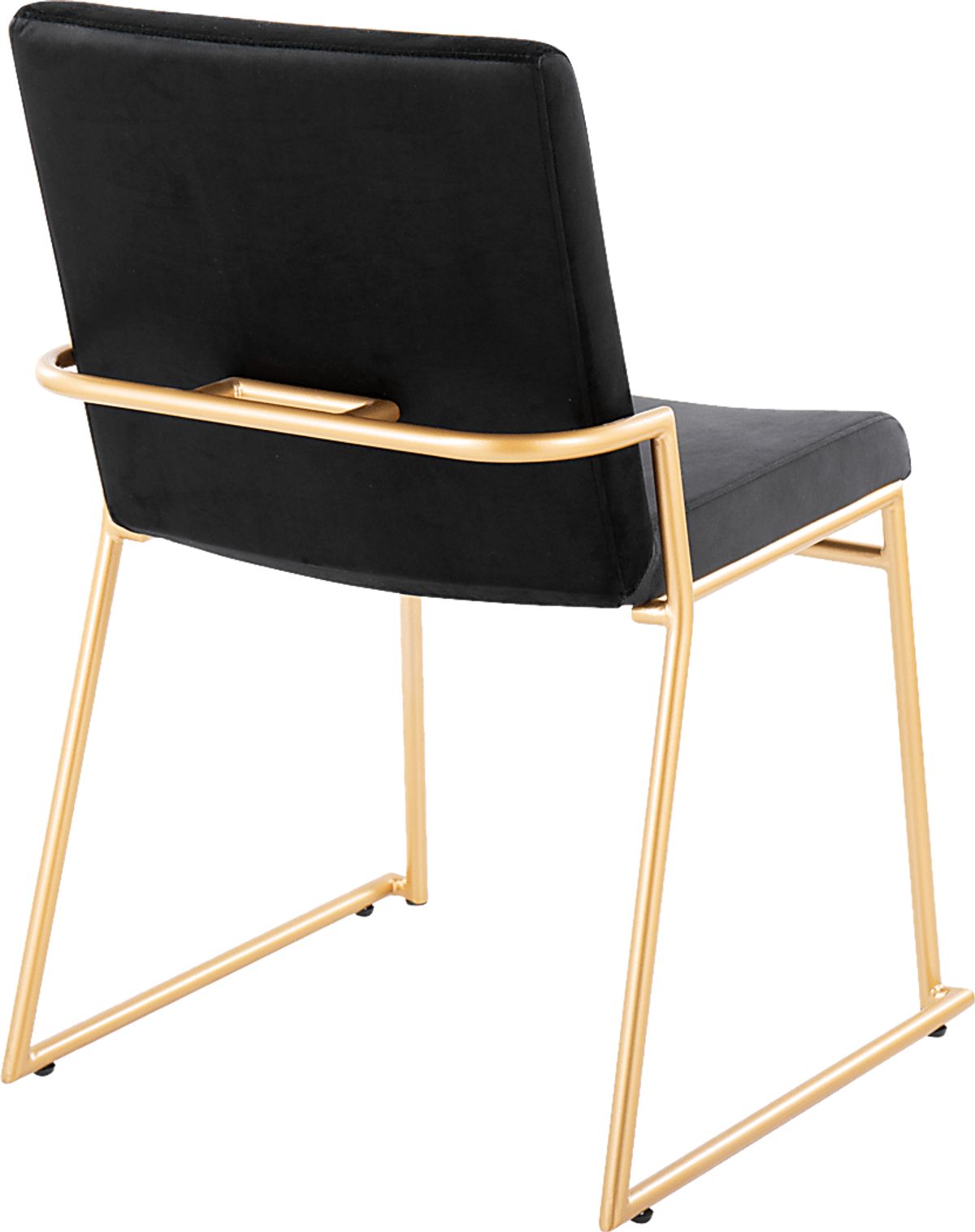 Powhatan II Black Black,Colors Velvet Plush Dining Chair, Set Of 2 ...