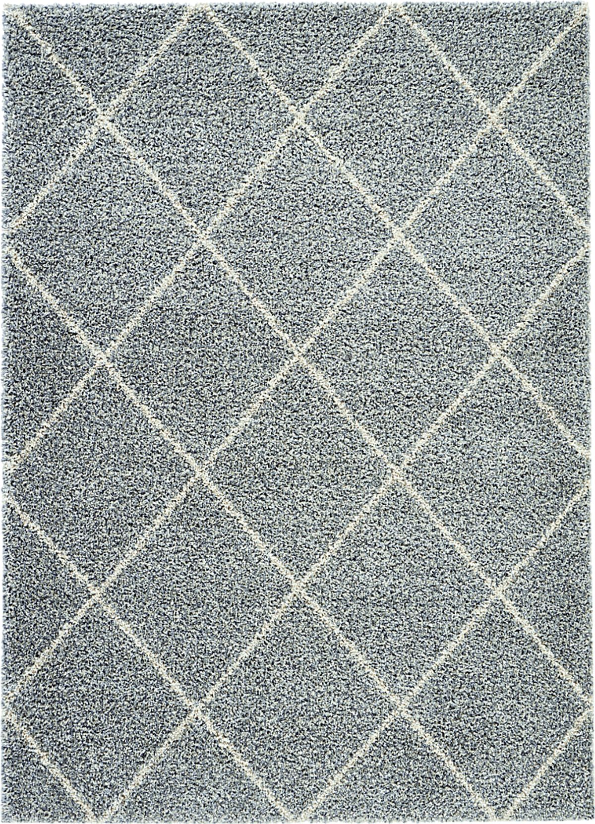 Prema Gray Polypropylene Fabric Rug | Rooms to Go