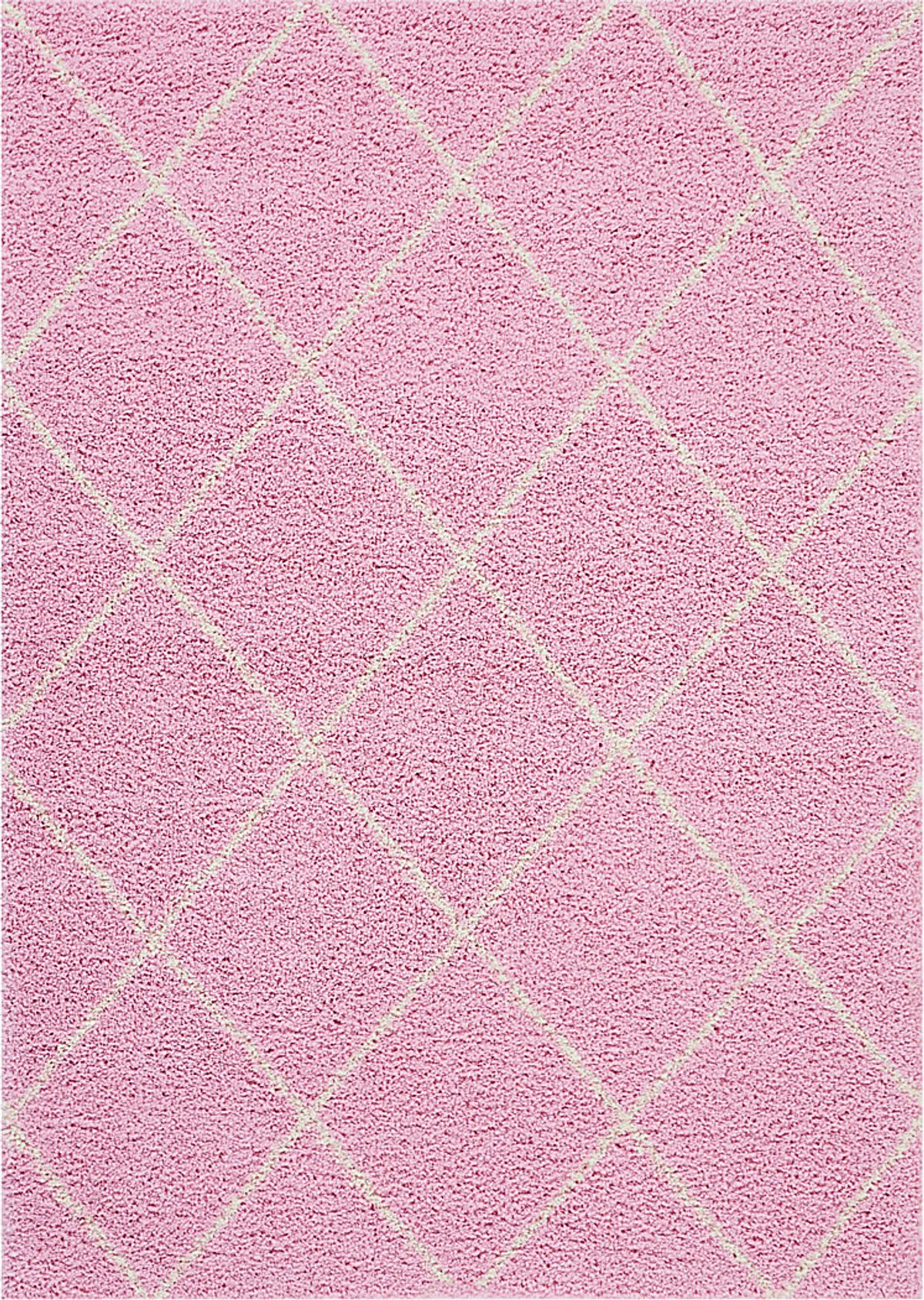 Prema Pink Polypropylene Fabric Rug - Rooms To Go