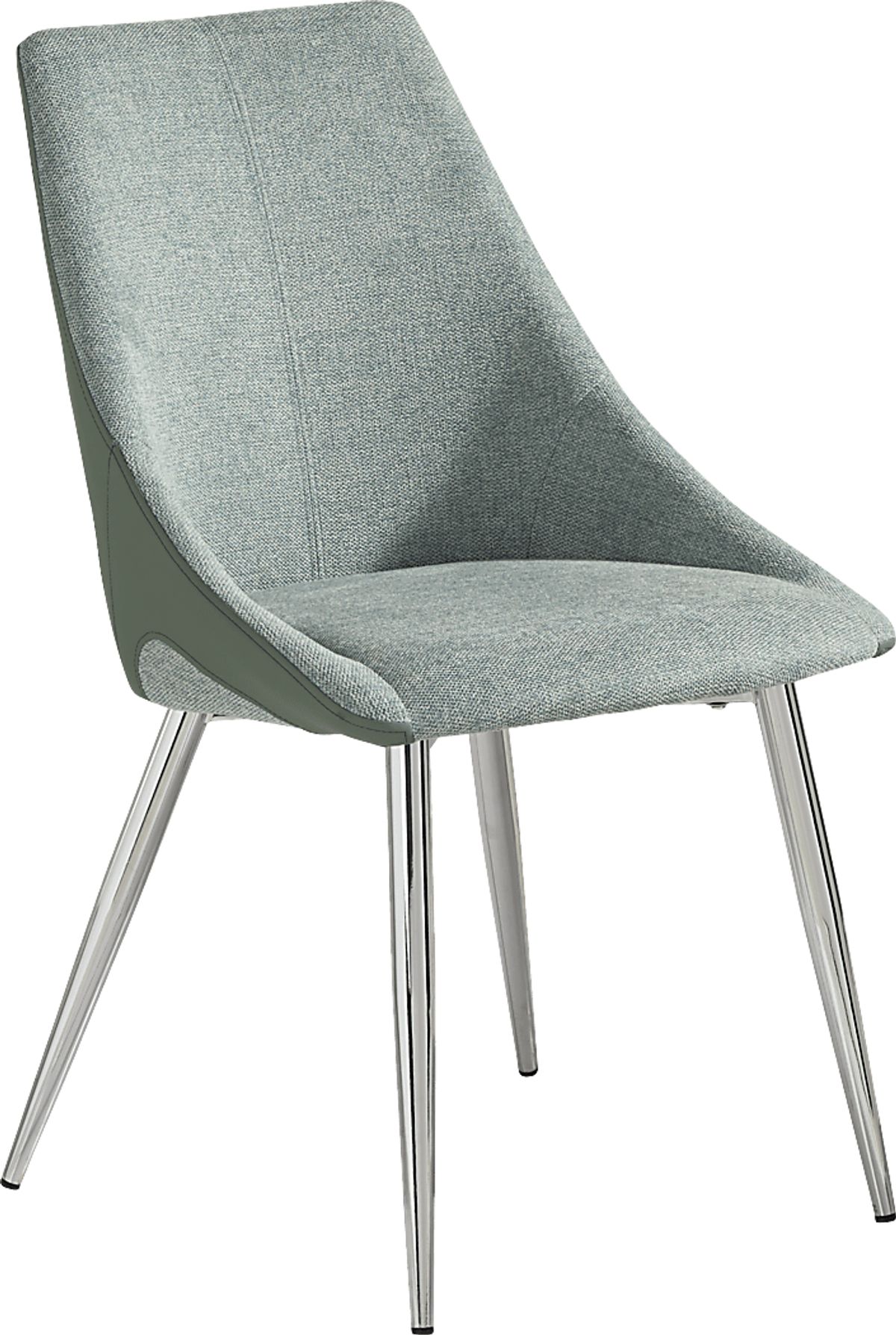 Pressley Chrome Metal Sage Green Side Chair | Rooms to Go