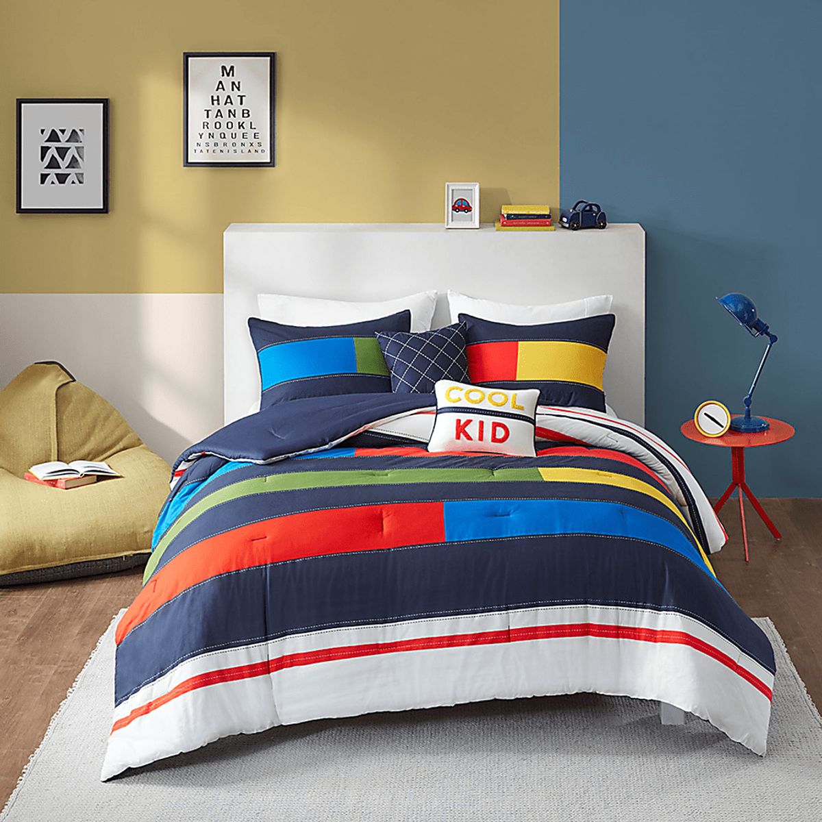 Presson Multi Twin Comforter Set | Rooms to Go
