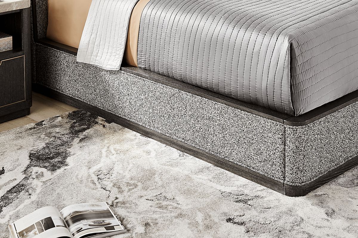 Drew & Jonathan Preston Heights Gray 3 Pc King Upholstered Bed | Rooms ...