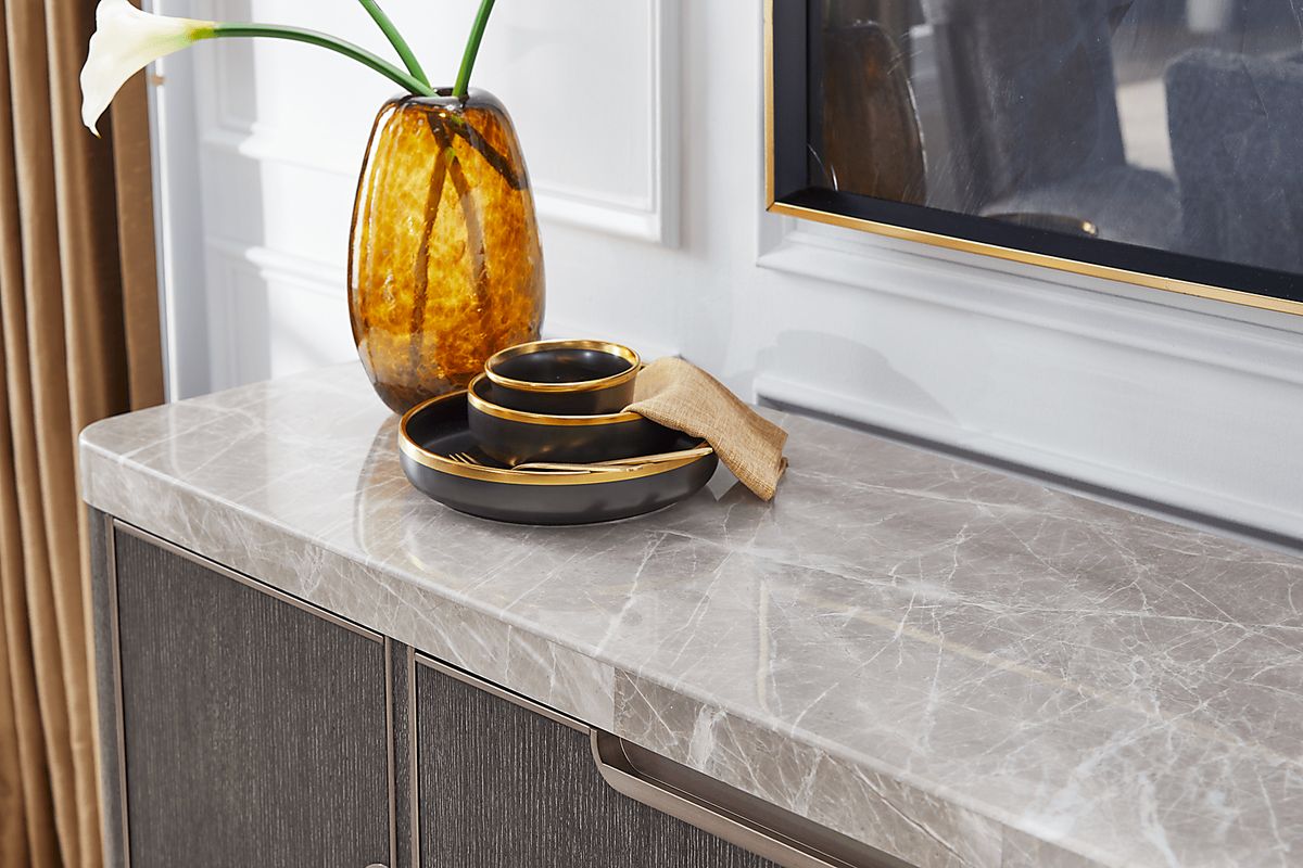Drew & Jonathan Preston Heights Dark Gray Buffet | Rooms to Go