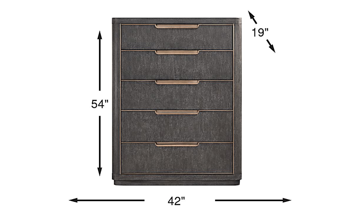 Drew & Jonathan Preston Heights Gray Chest | Rooms to Go