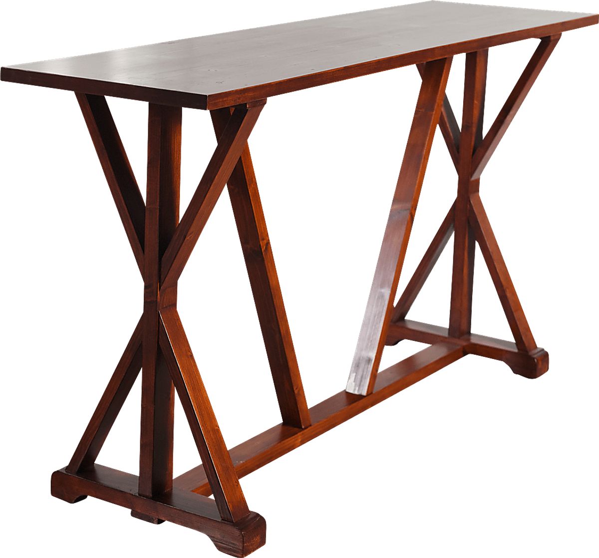 Pridmore Brown Dark Wood Console Table | Rooms to Go