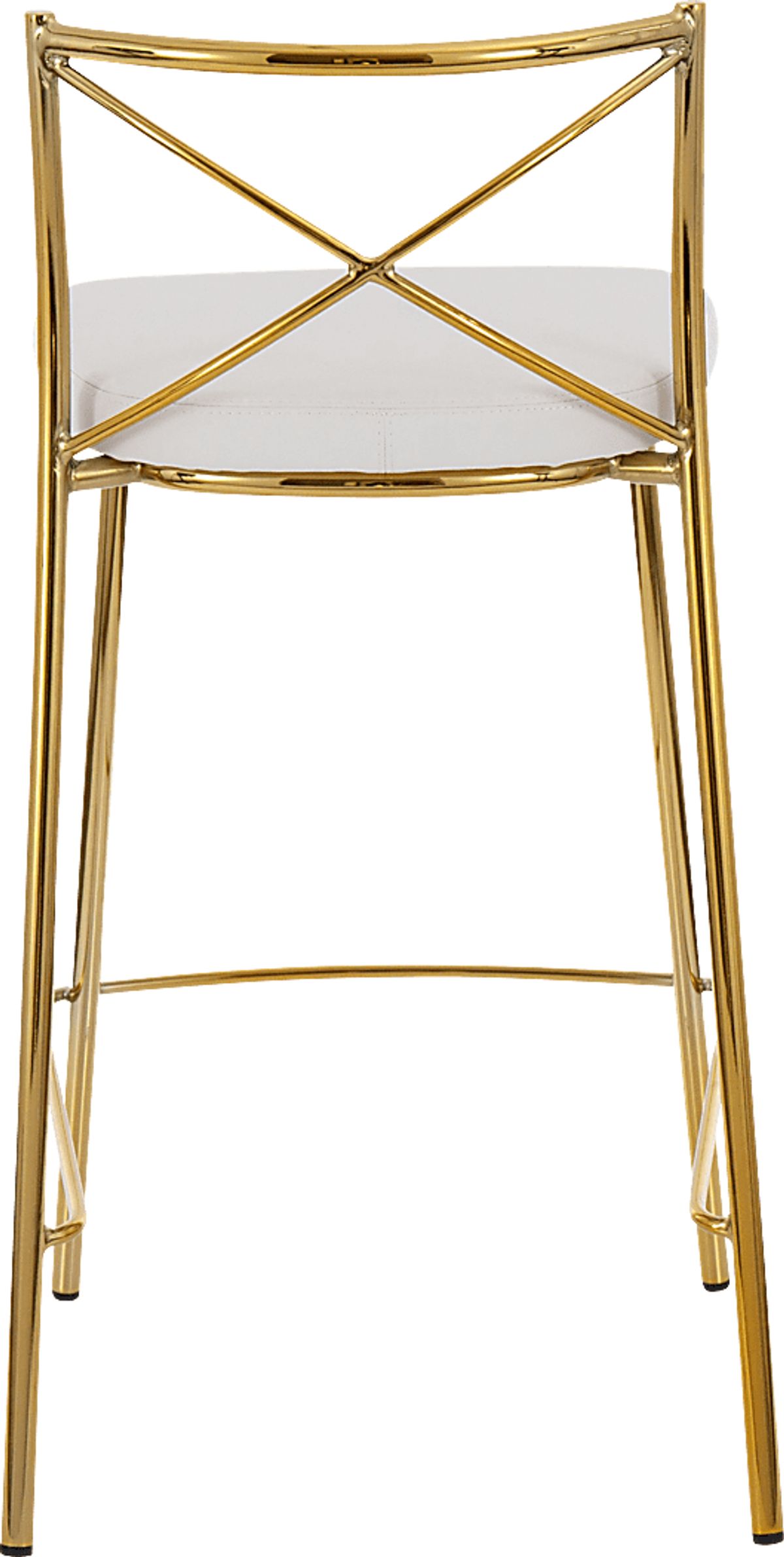 Prienwood Gold Colors,Metal White Polyurethane Fabric Counter Height ...