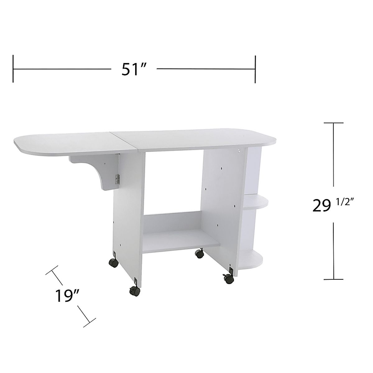 Primedia White Colors,White Sewing Table | Rooms to Go