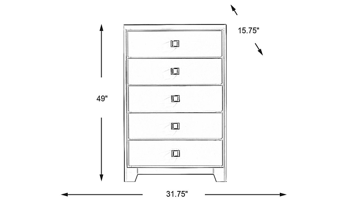 Princeton Hall Blue Colors Chest | Rooms to Go