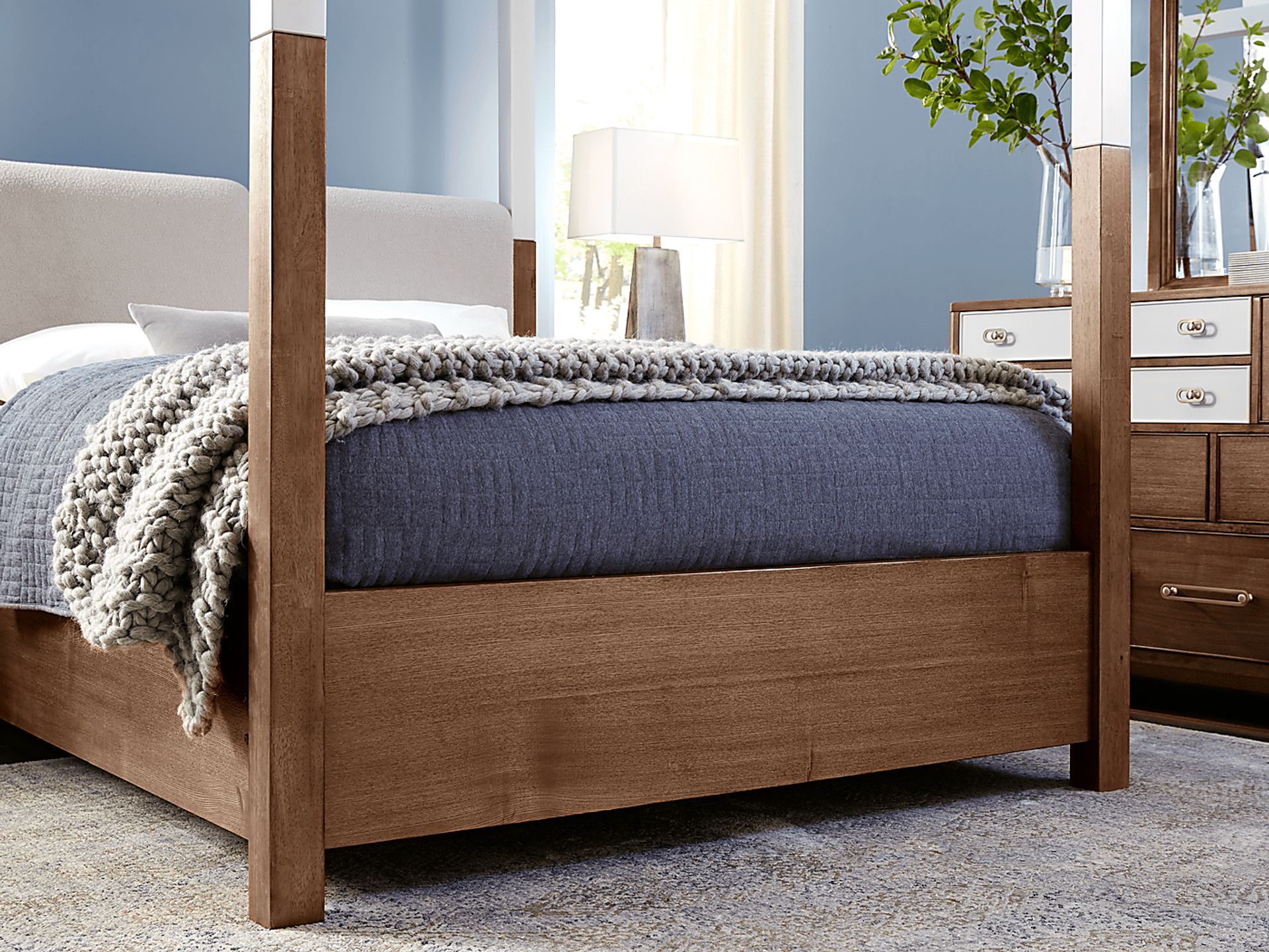 Prospect Heights 5 Pc Caramel Light Wood Queen Bedroom Set With Dresser ...