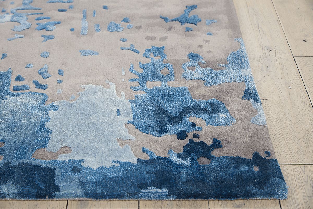 Pruzor Blue,Gray Rug | Rooms to Go