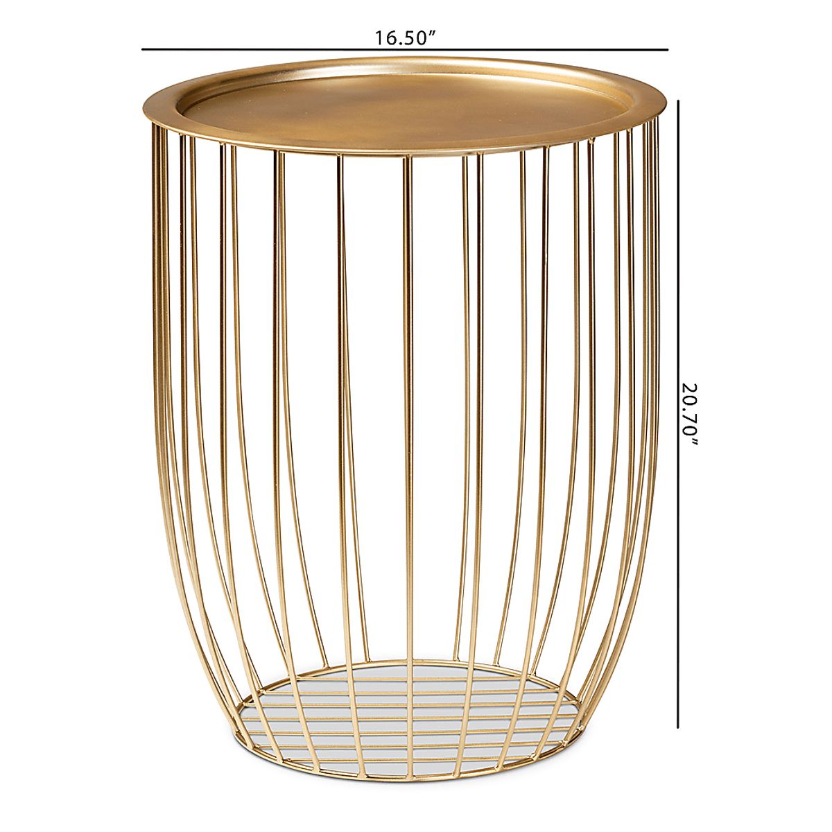 Pummel Gold Colors,Metal Yellow End Table | Rooms to Go