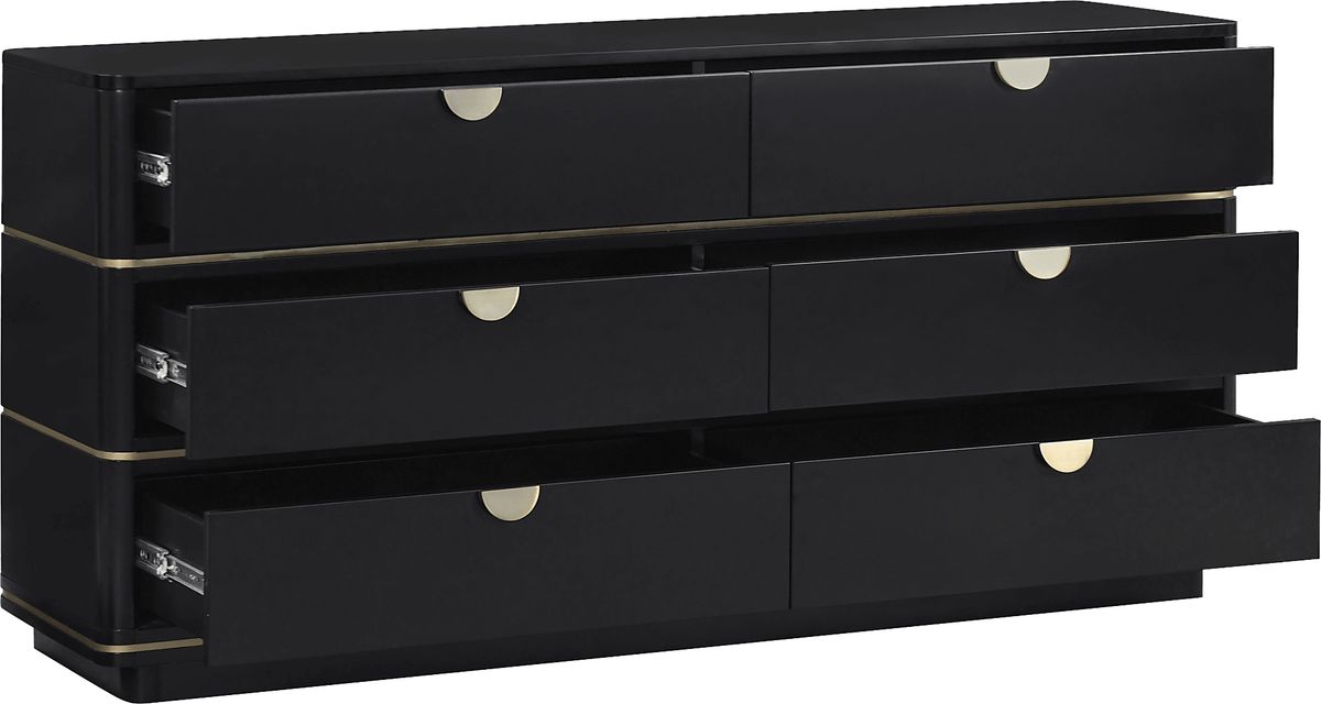 Purdon Black Black,Colors Dresser | Rooms to Go