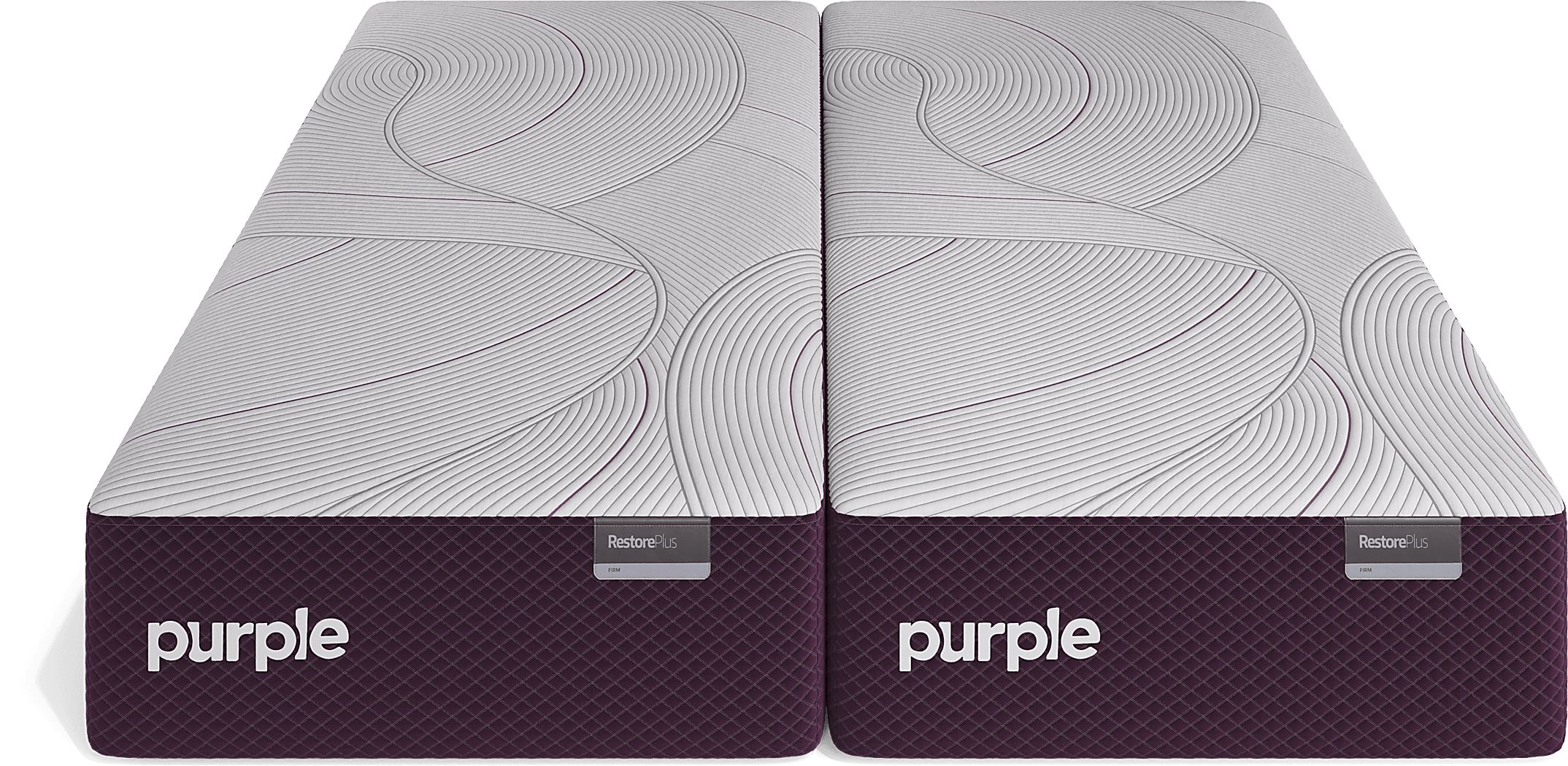 Purple Restore Plus Firm Split King Mattress (2 TWXL) - Rooms To Go