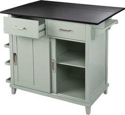 Pyegrave Green Colors Kitchen Cart | Rooms to Go