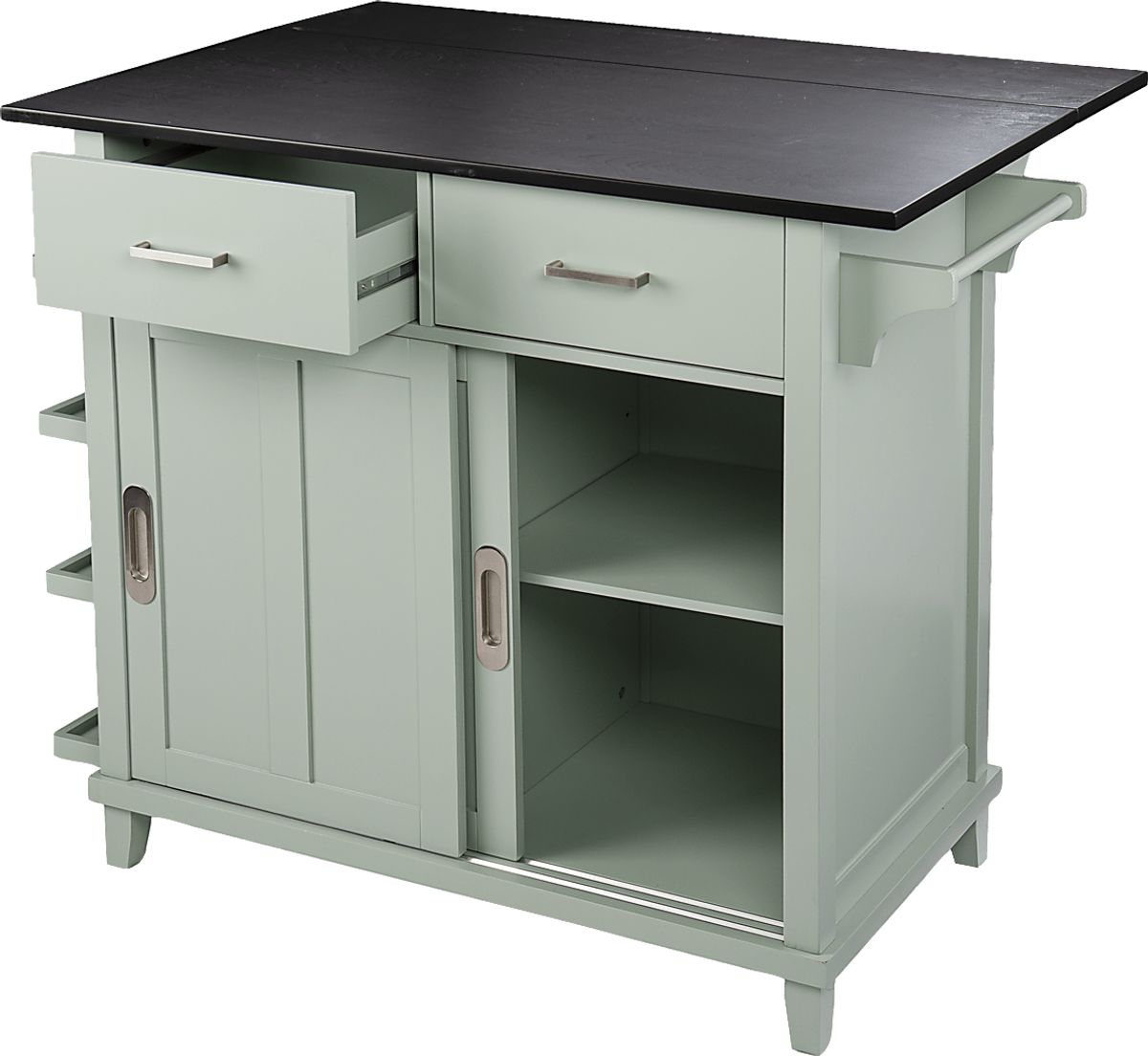 Pyegrave Green Colors Kitchen Cart | Rooms to Go