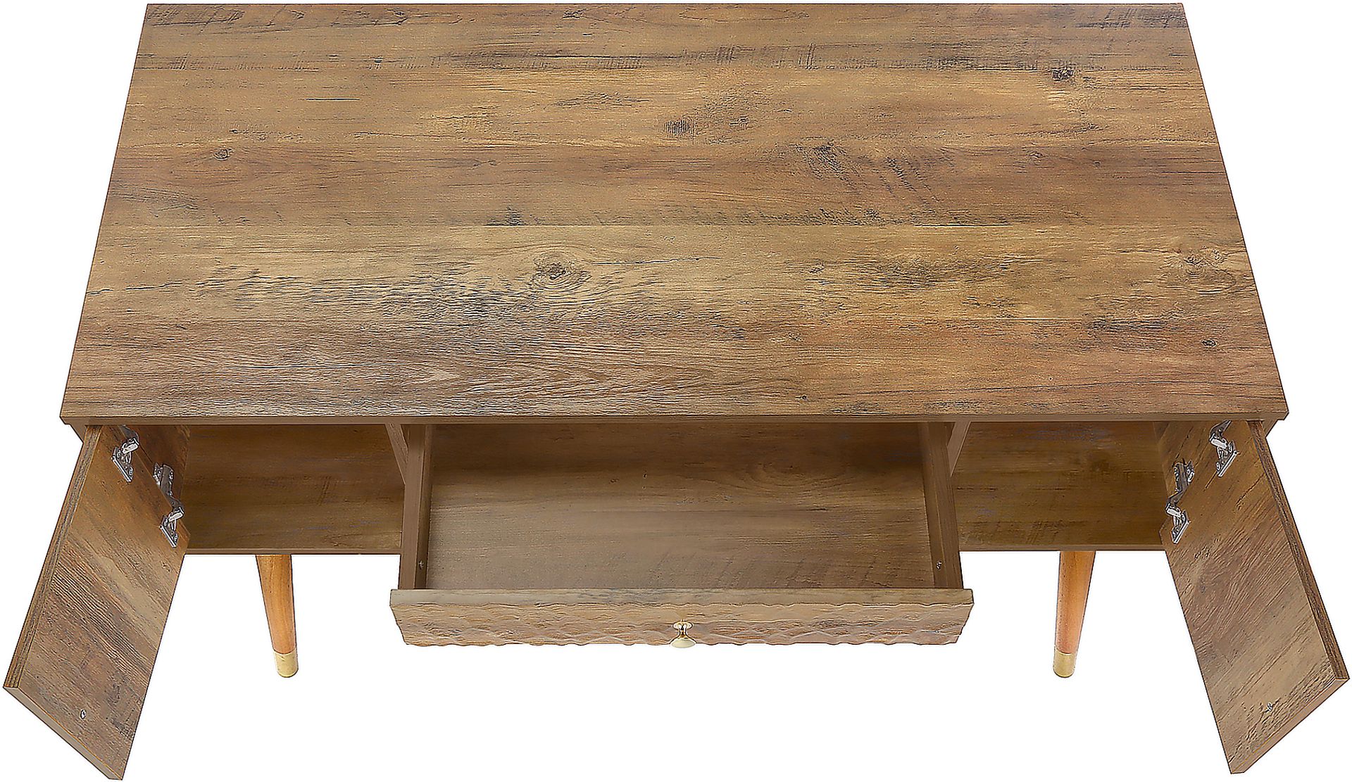 Pyrit Walnut Dark Wood Desk | Rooms to Go
