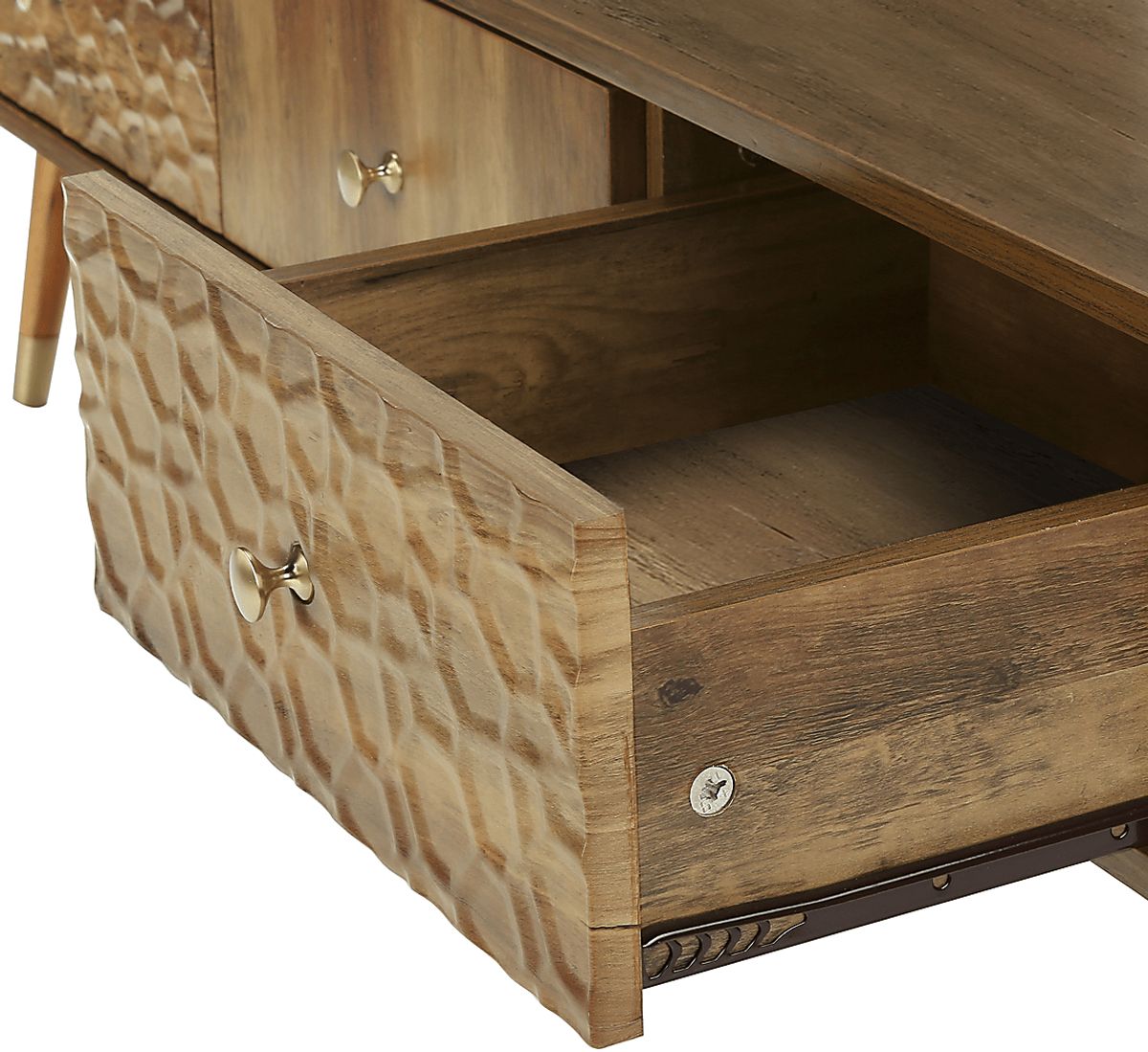 Pyrit Walnut Dark Wood 47" Console | Rooms to Go