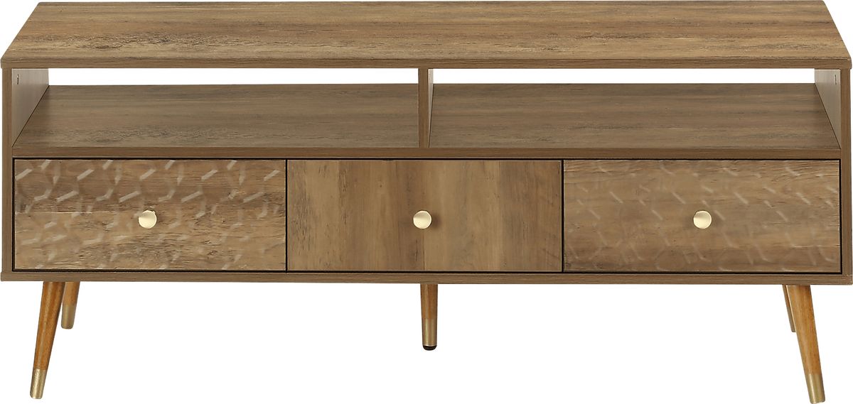 Pyrit Walnut Dark Wood 47" Console | Rooms to Go